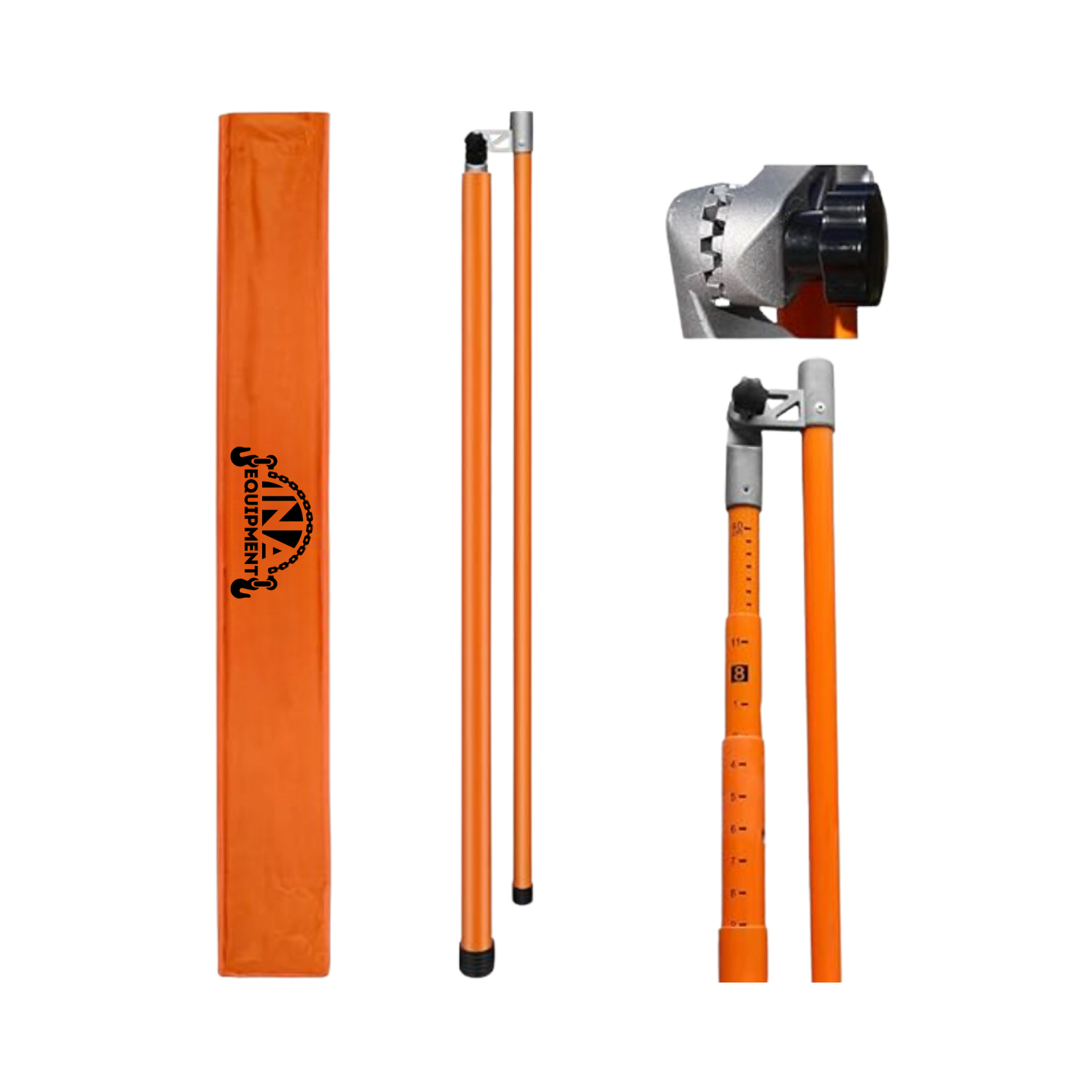Load Height Measuring Stick 15' with Adjustable Pole and Carrying Bag ...