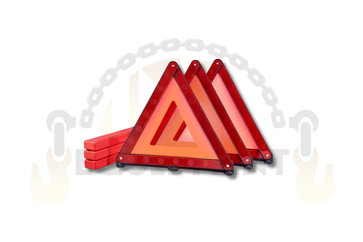 Warning Triangle Set of 3, Collapsible, DOT Approved — INA Equipment®